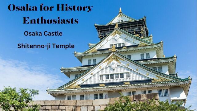 Osaka for History Enthusiasts: UnveilingOsaka